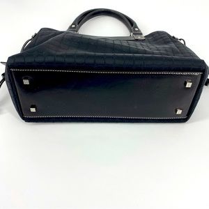 kate spade | Bags | Kate Spade Black Boxy Purse Handbag Satchel Leather ...